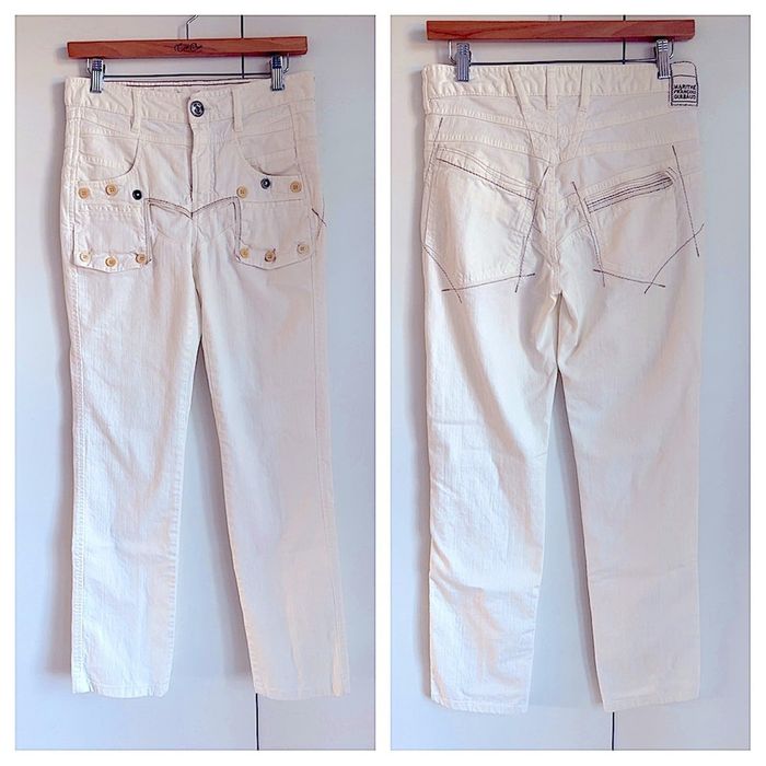 Marithe Francois Girbaud 90s Marithe Francois Girbaud White Denim Jeans ...