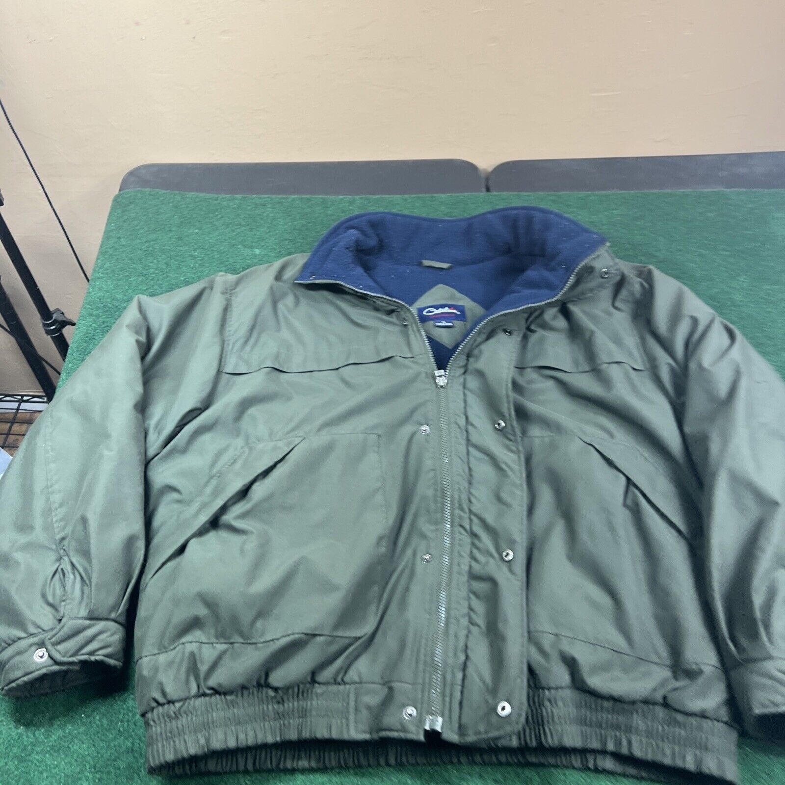 Catalina Catalin Jacket Coat Size XL Mens Green Blue Interior Fleece ...