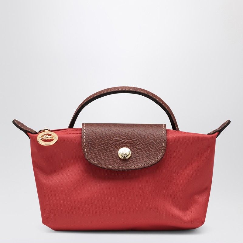 Longchamp Longchamp Le Pliage Original Tomato Red Clutch Bag | Grailed