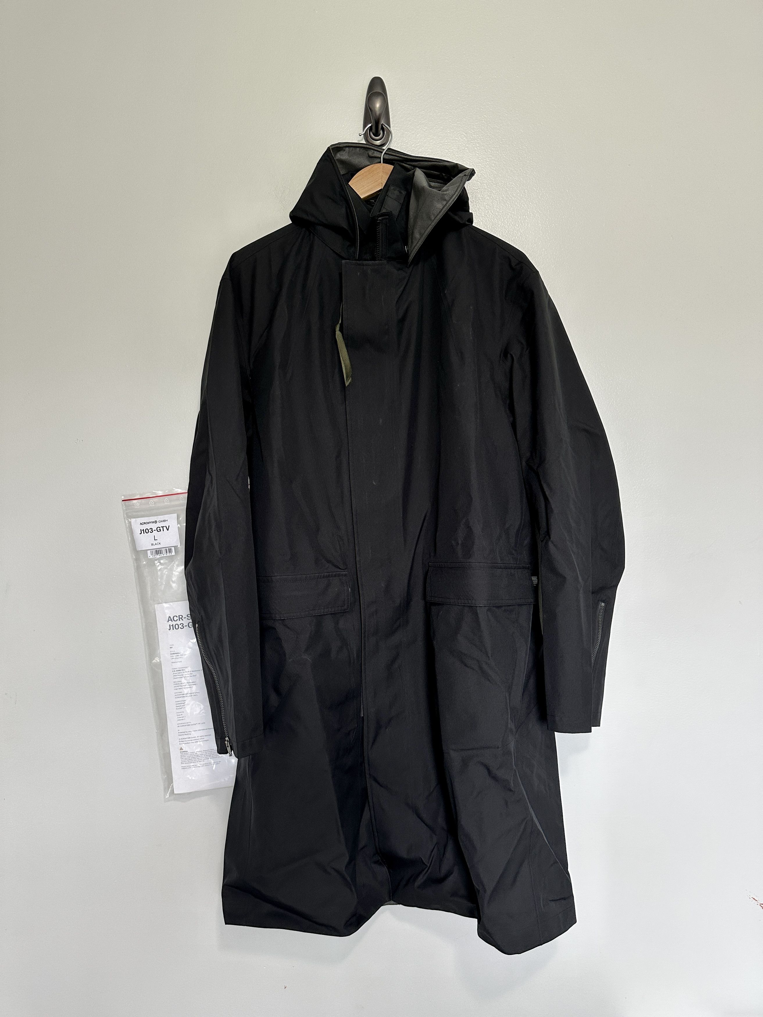Acronym ACRONYM J103-GTV 2.5L Gore-Tex Coat Long Jacket Black New L ...