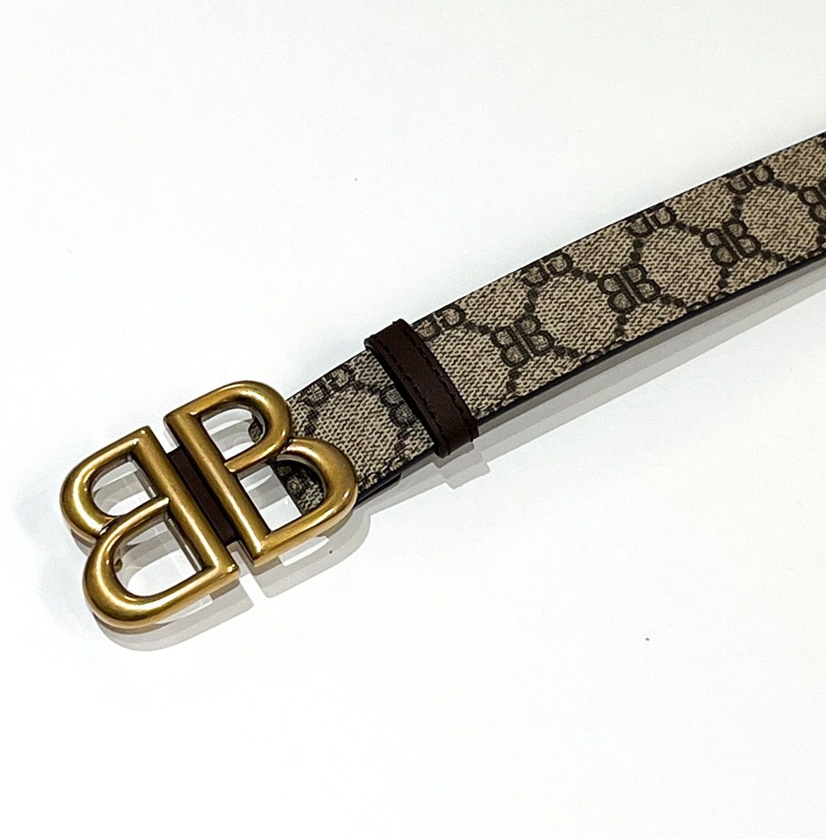 Gucci Balenciaga x Gucci HACKER Gold Belt | Grailed