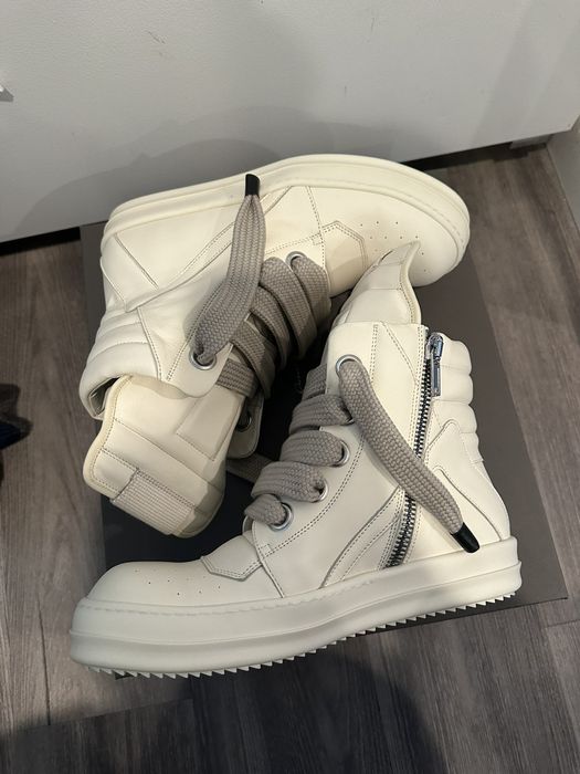 Rick Owens Rick Owens Jumbo Lace Geobaskets Milk Size 42 | Grailed