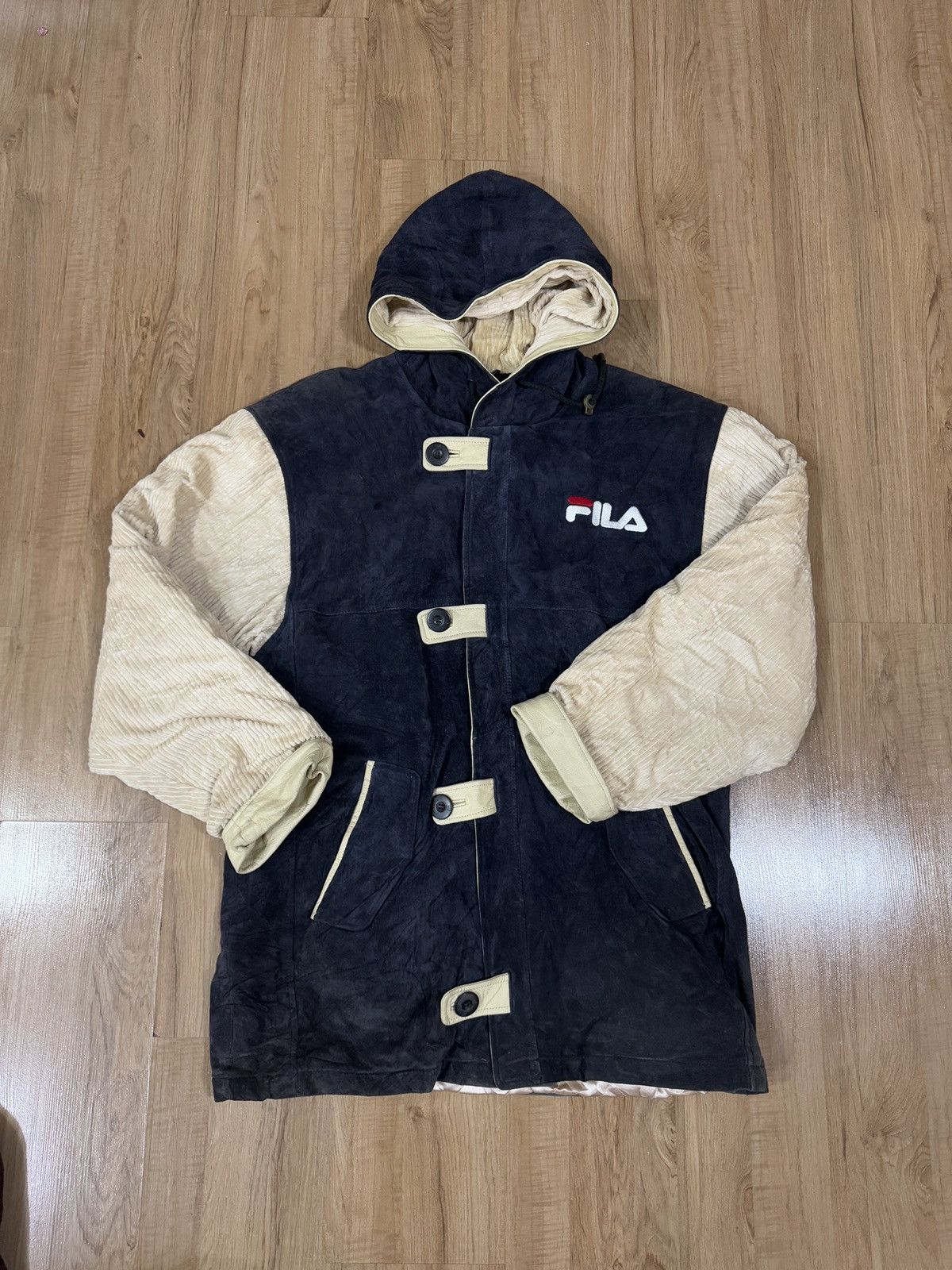 Fila × Leather Jacket × Vintage Vintage FILA suede leather jacket | Grailed