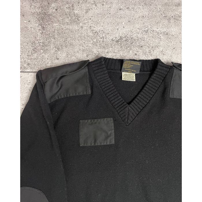 Vintage Black Security Guard Sweater (XL) - 1980s | Grailed