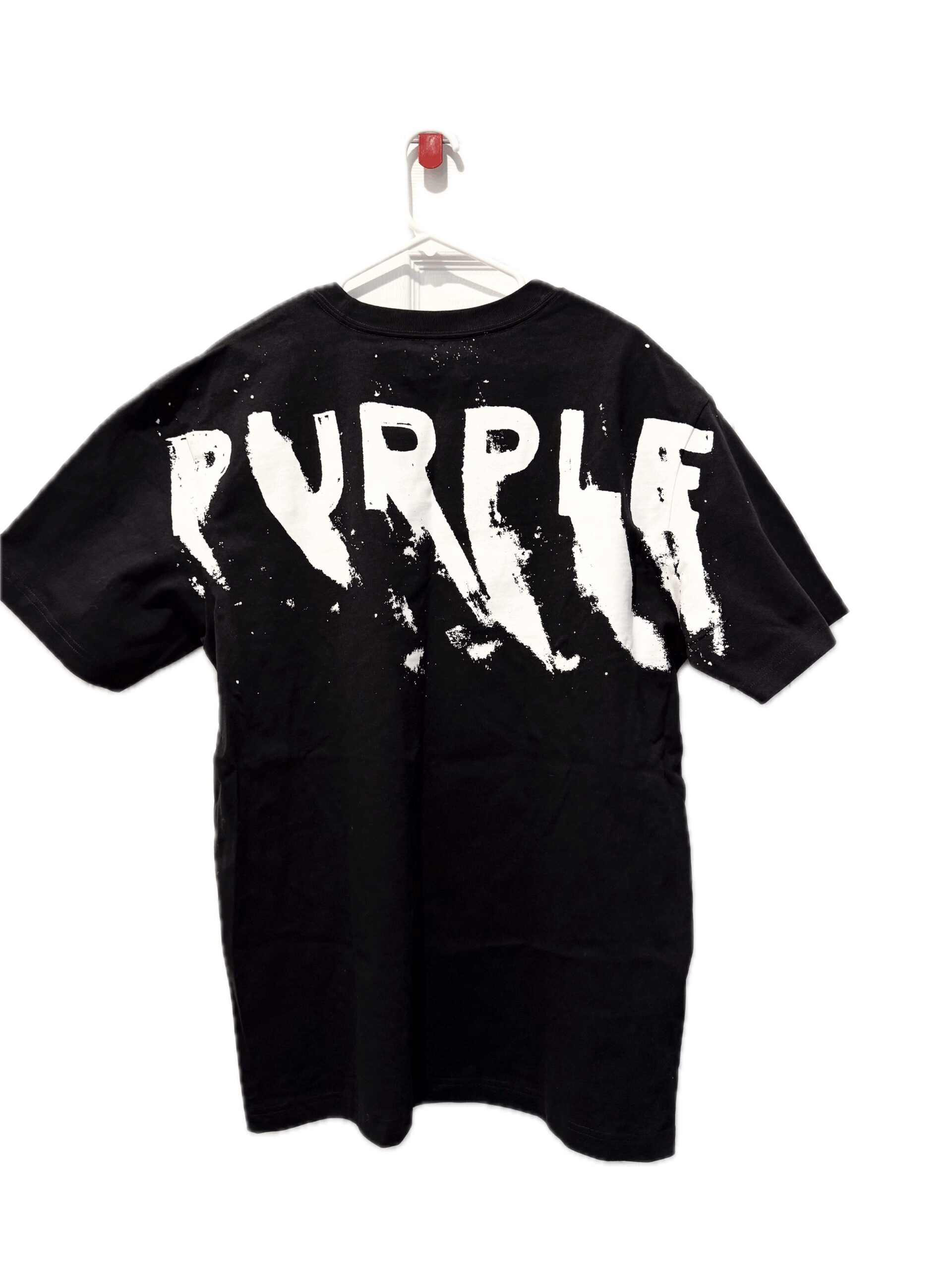 Purple Brand Purple Brand Mens Graphic Logo Black Crewneck T-Shirt ...