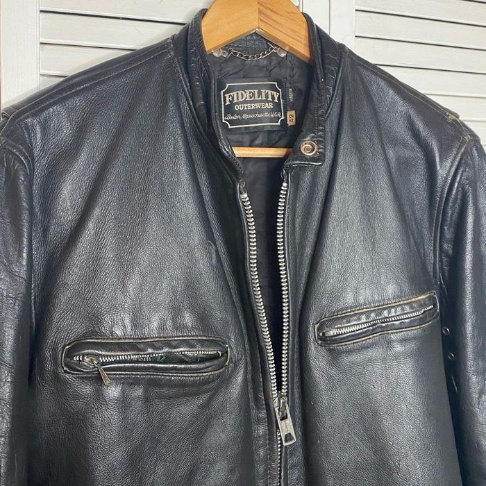 Vintage FIDELITY Boston Outerwear Biker Motorcycle Jacket | Grailed