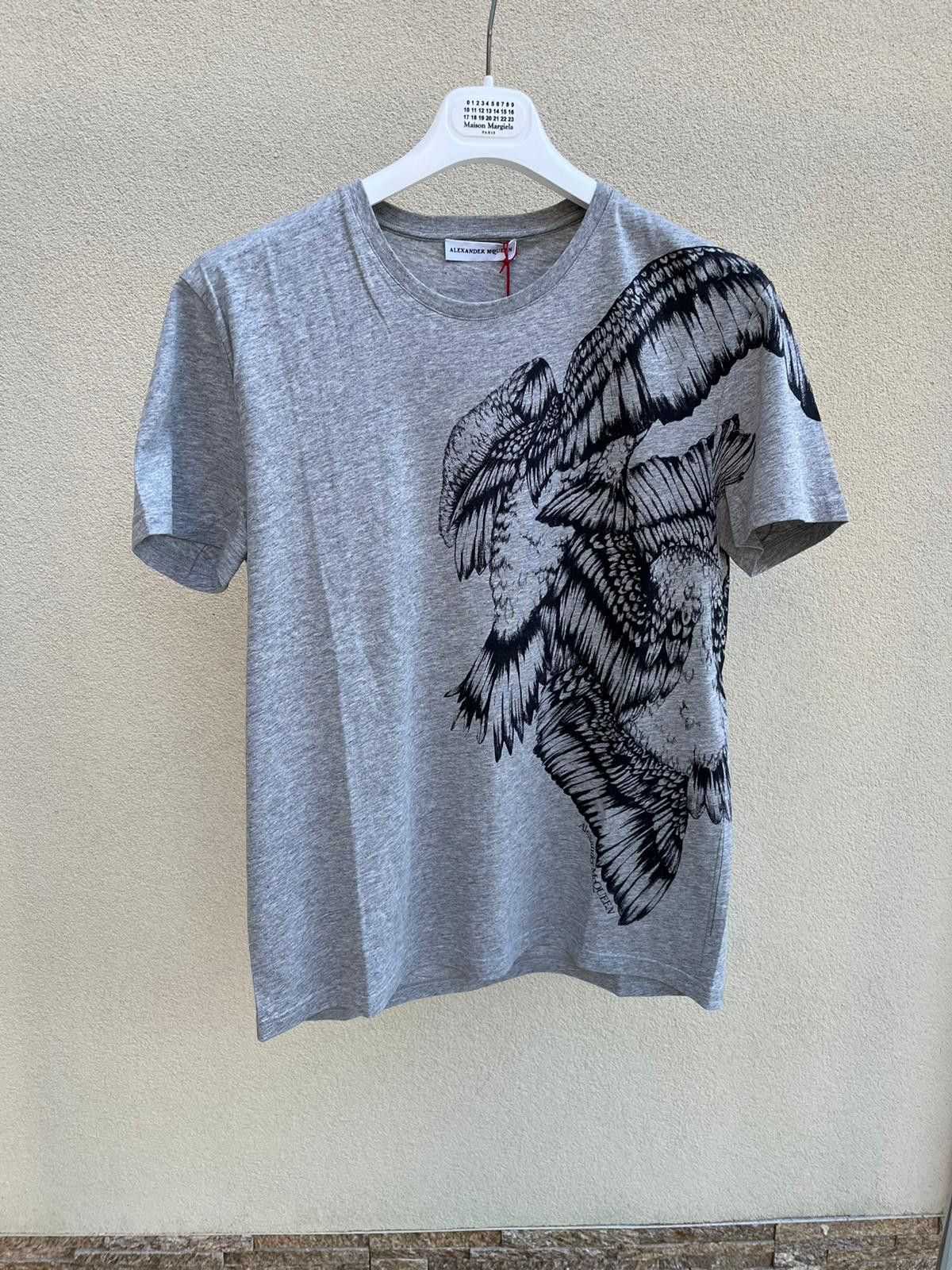 Alexander McQueen Bird With Wings T-Shirt SS in Grey | Grailed