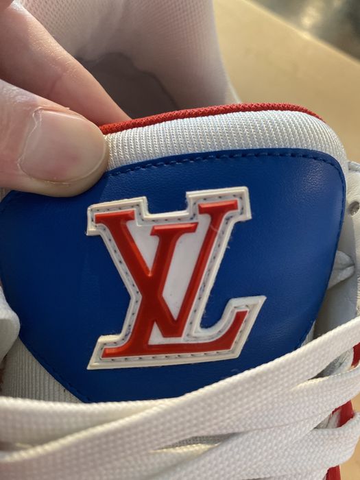Louis Vuitton LV Trainer Low Superman White/Blue/Red | Grailed