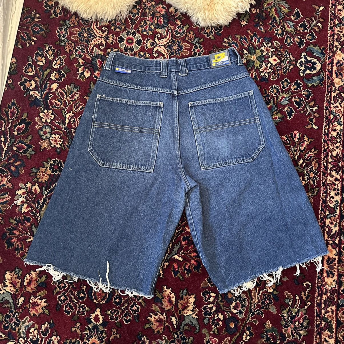 JNCO × Tripp NYC × Vintage Vintage Kik Wear Wide Leg Rave Jorts | Grailed