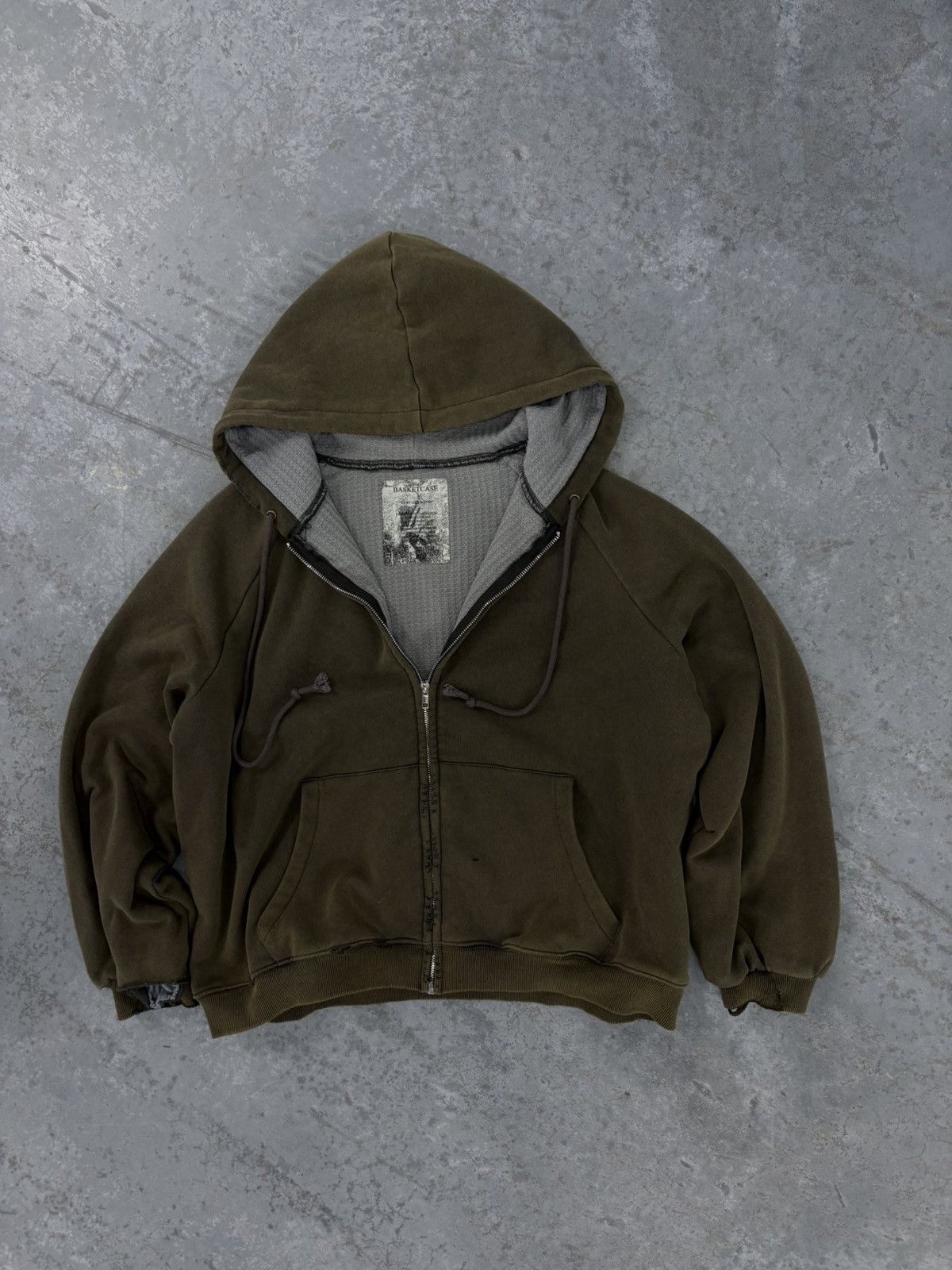 basketcase gallery Basketcase Gallery Double thermal lined zip up | Grailed