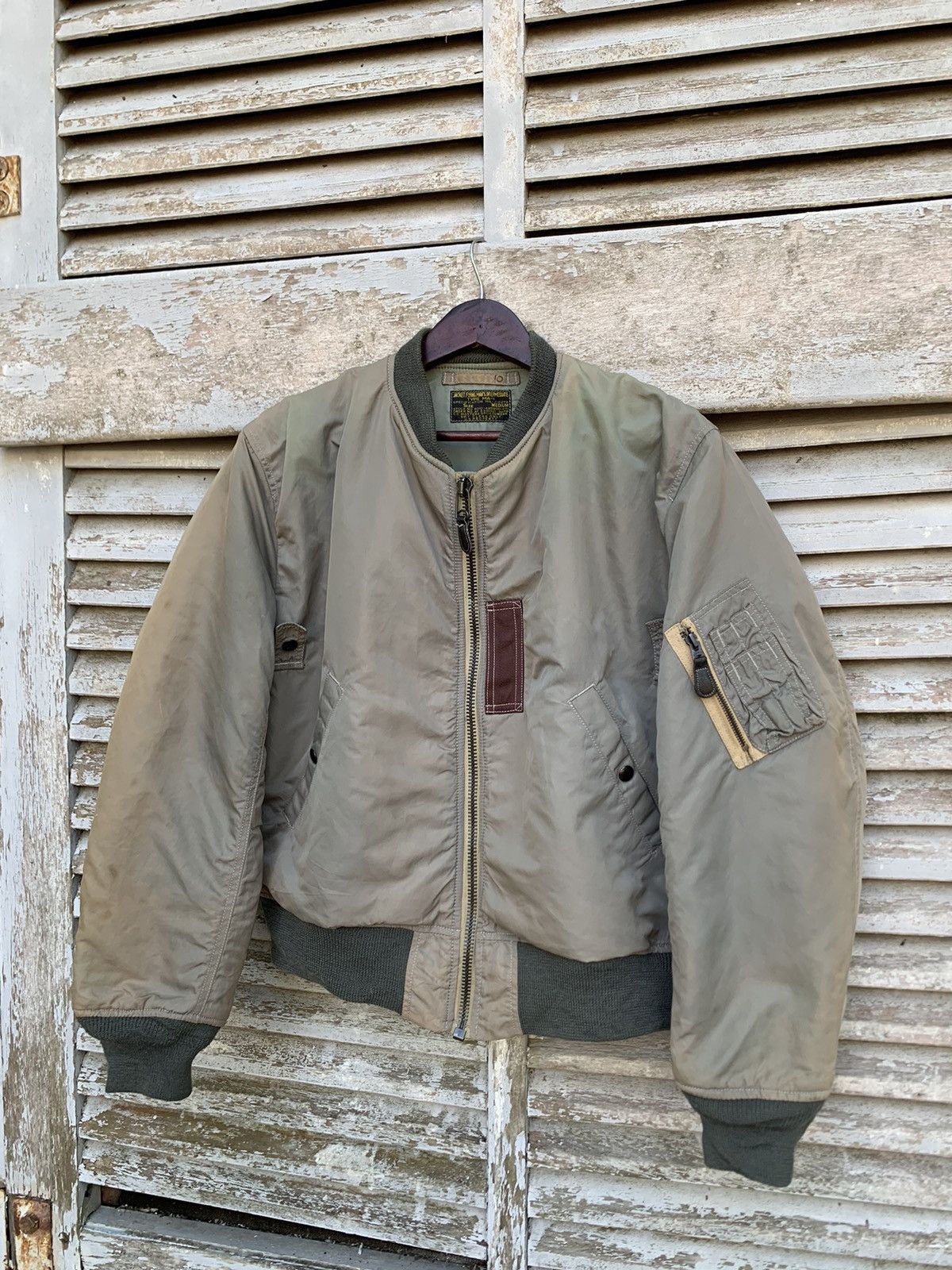 Bomber Jacket × Made In Usa × Vintage **rare**Vintage USAF MA-1 Man Intermediate Bomber Jacket ...