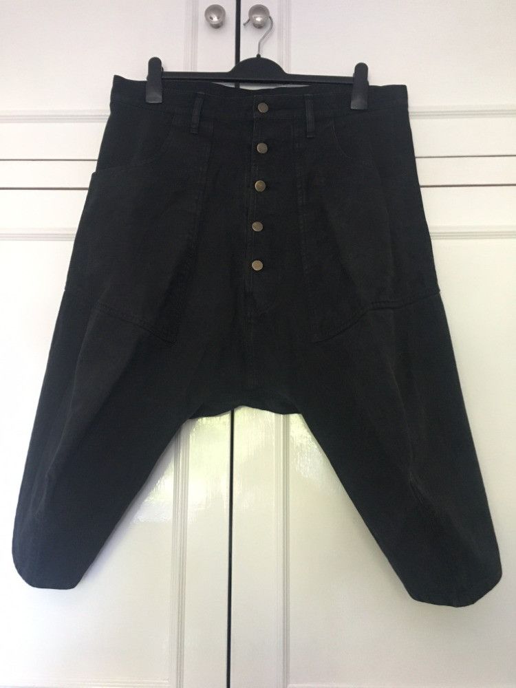 Christopher Nemeth Christopher Nemeth Drop Crotch Cropped Pants | Grailed