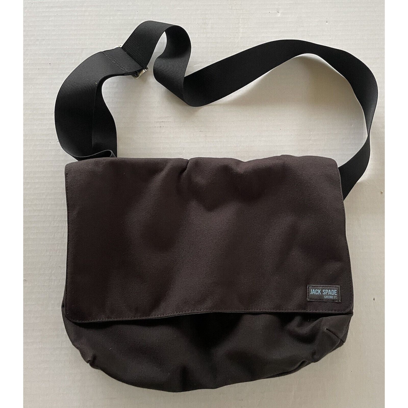 Jack Spade Jack Spade Greene Street Black Canvas Messenger Bag | Grailed