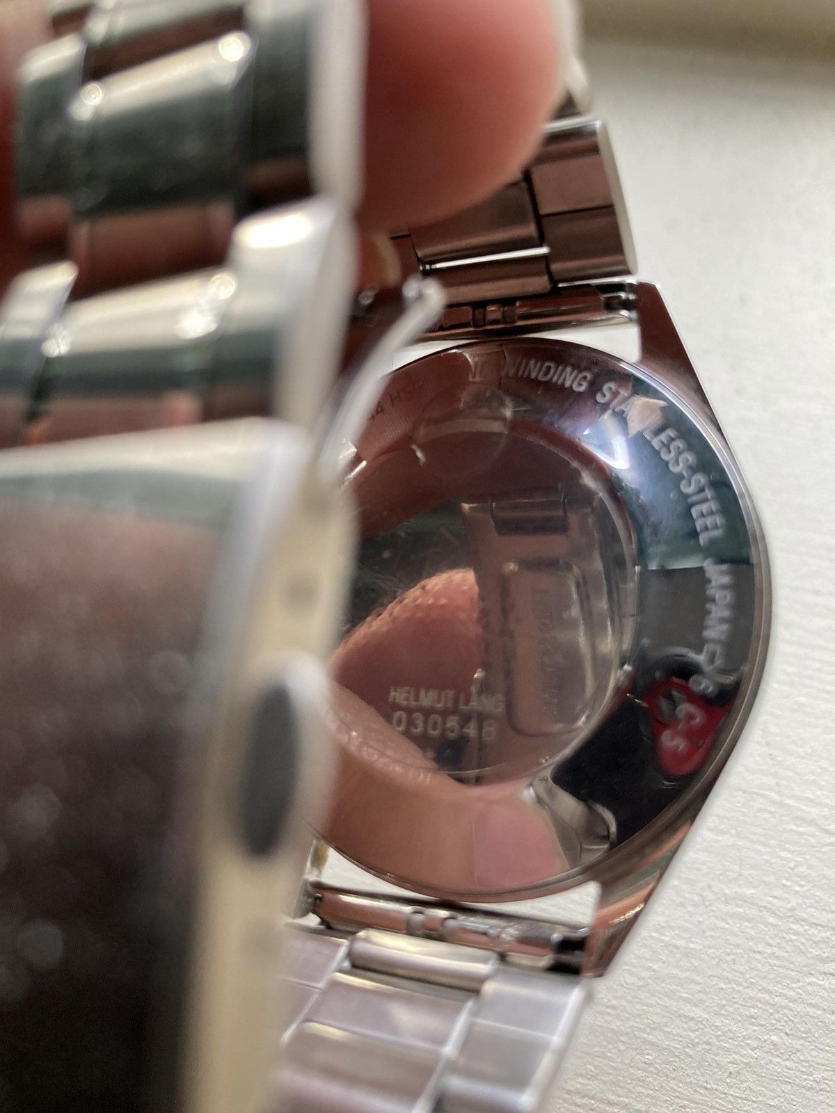 Helmut Lang Black Face hand winding watch | Grailed