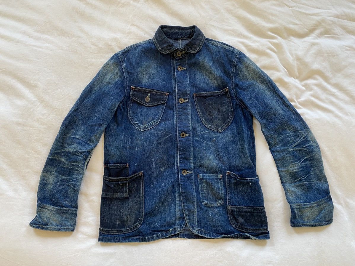 Eternal Indigo Canvas Denim Chore Jacket | Grailed