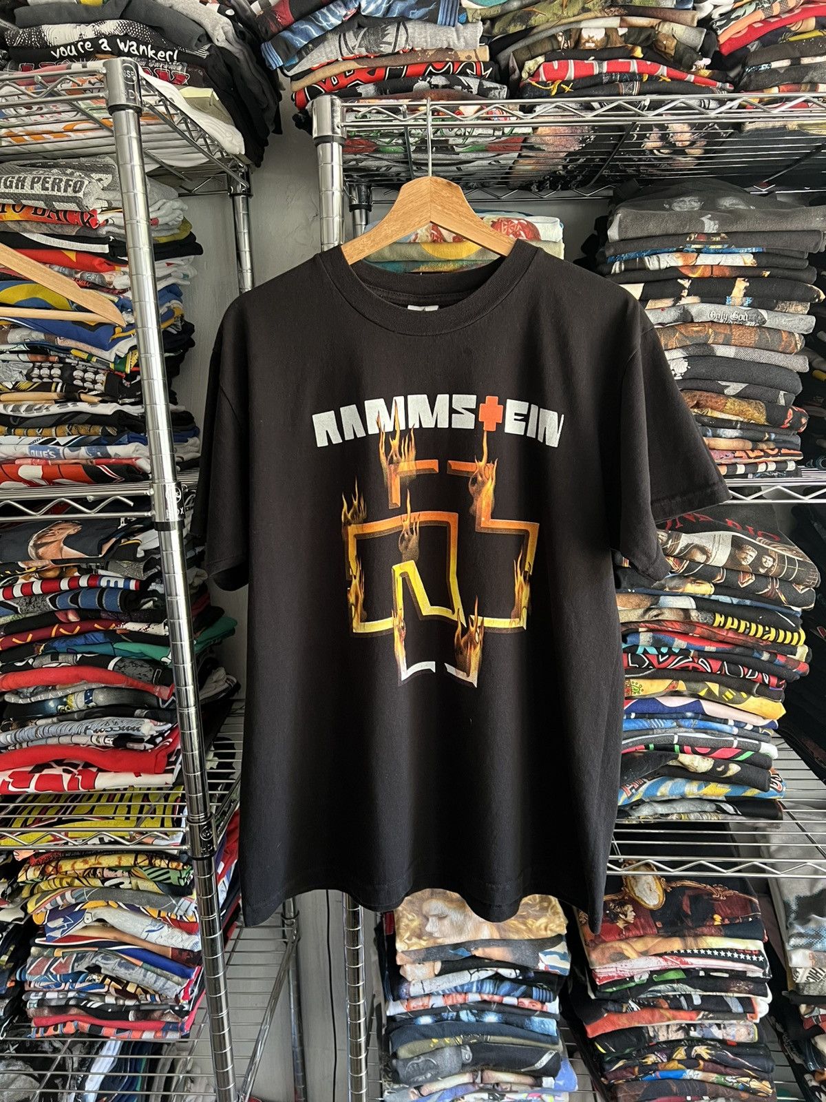 Band Tees 2003 Rammstein Lichtspielhaus Movie Promo Bootleg Flaming ...