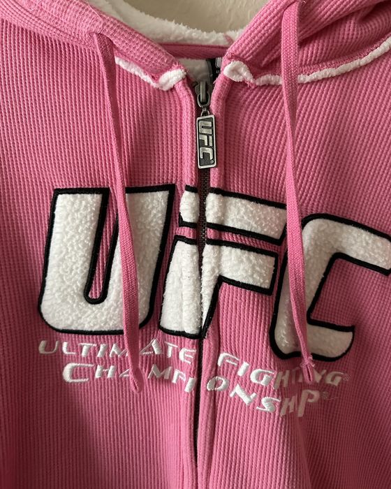 Ufc 2000’s Pink UFC Waffle Zip Up | Grailed