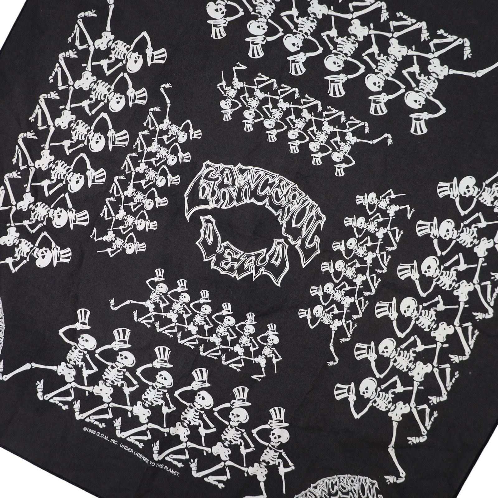 Vintage Vintage 1995 Grateful Dead Dancing Skeleton Bandana Grailed