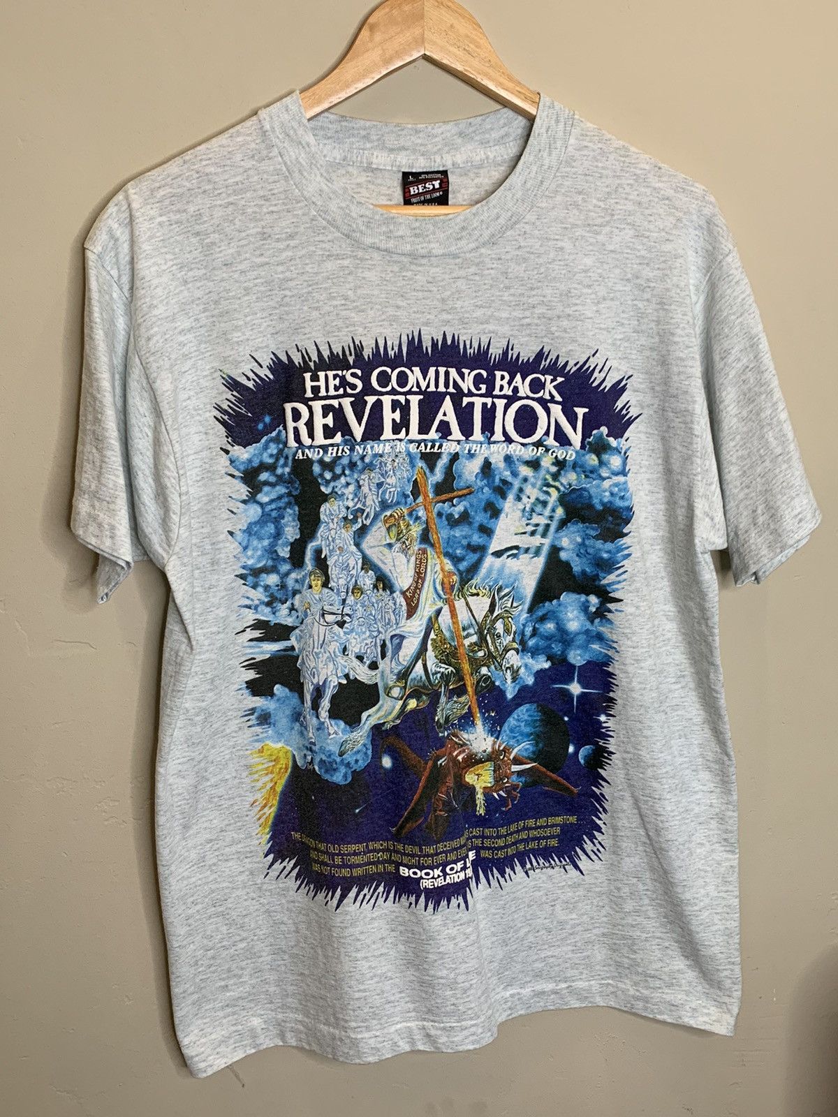 Vintage *RARE* Vintage 1990 Jesus Christ Revelation USA-Made T-Shirt ...