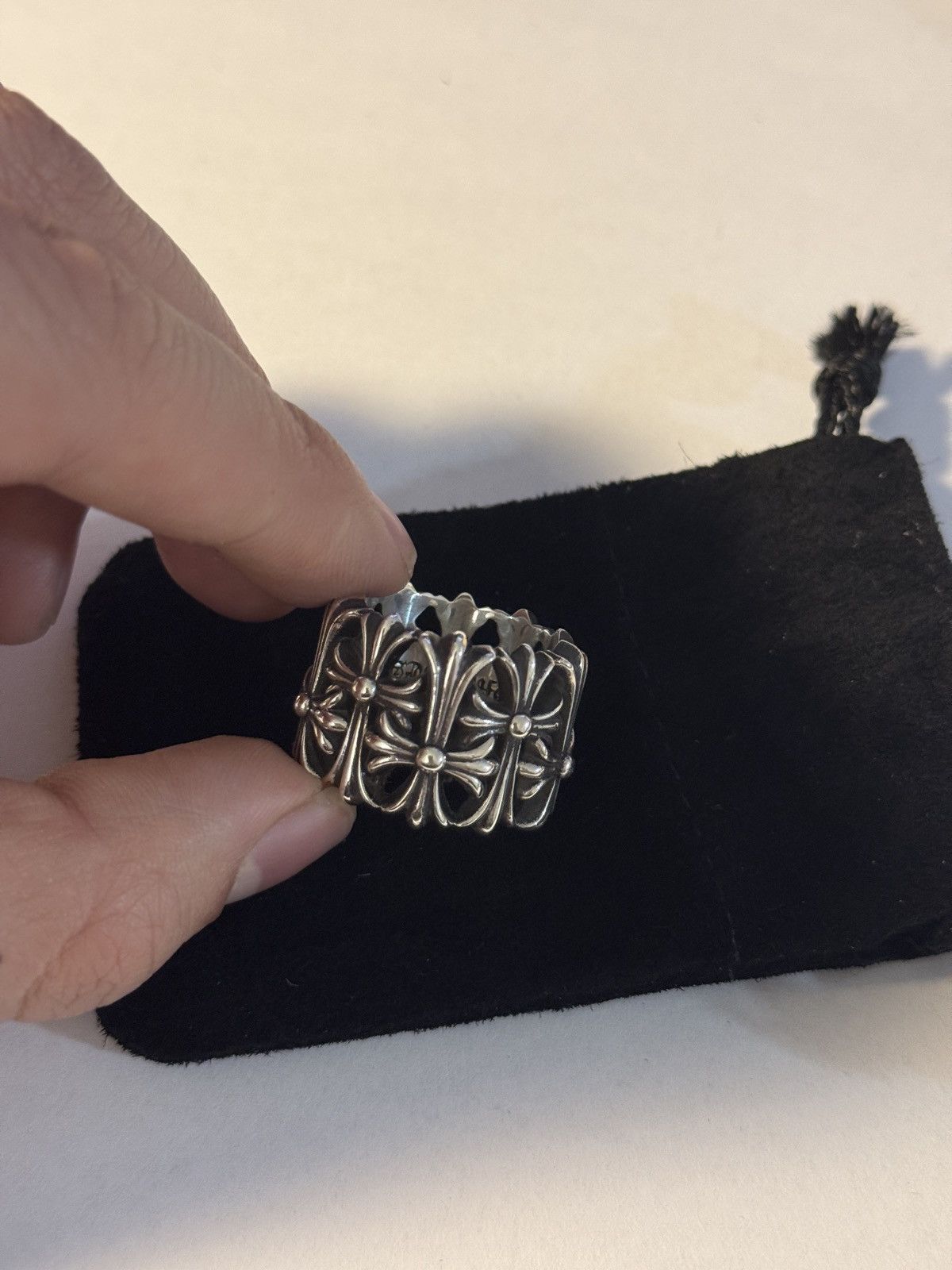 Chrome Hearts BRAND NEW CHROME HEARTS CEMETERY RING SILVER US 8 | Grailed