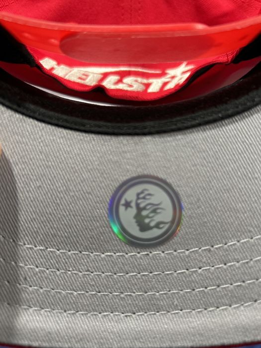 Streetwear RED RHINESTONE HELLSTAR SNAP BACK | Grailed