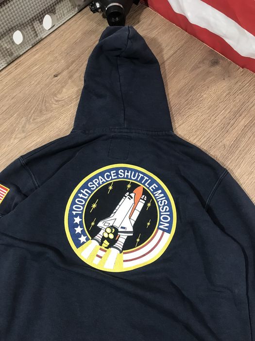 Vintage Alpha Industries 100TH Space Shuttle Mission Nasa Hoodie | Grailed