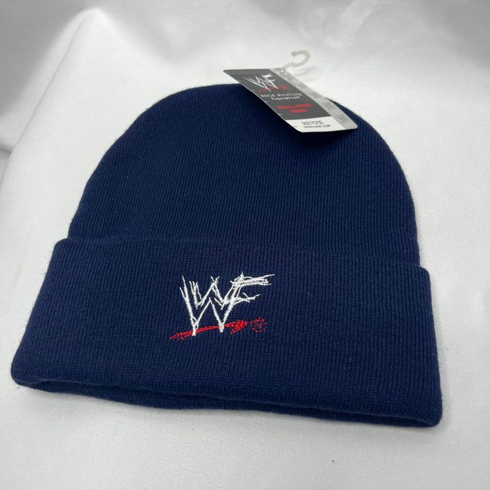 Vintage 90's WWF WWE Stone Cold Steve Austin Skull Wrestling Beanie ...