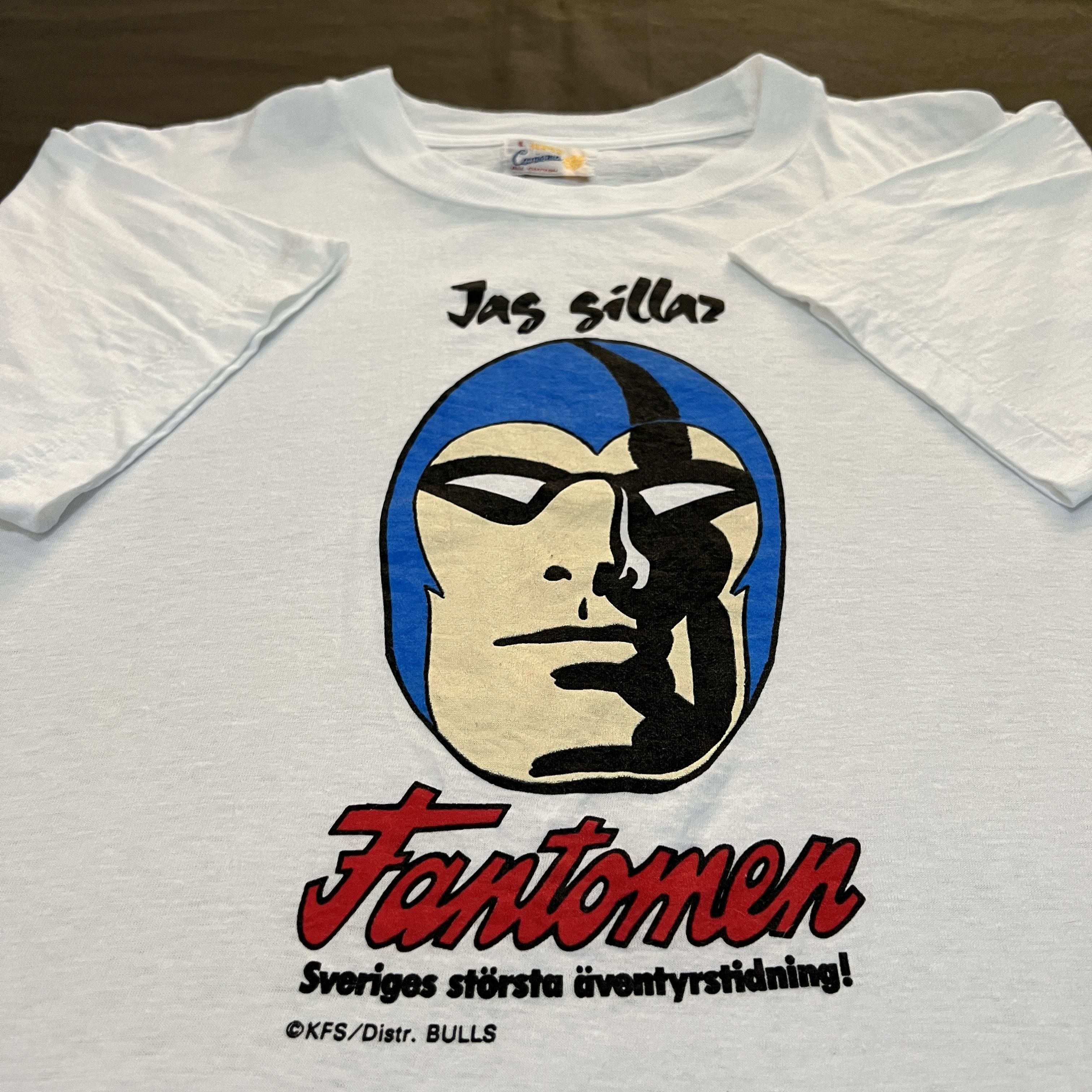 Vintage Rare Vintage 90s Fantomen The Phantom Comic Promo Tee | Grailed