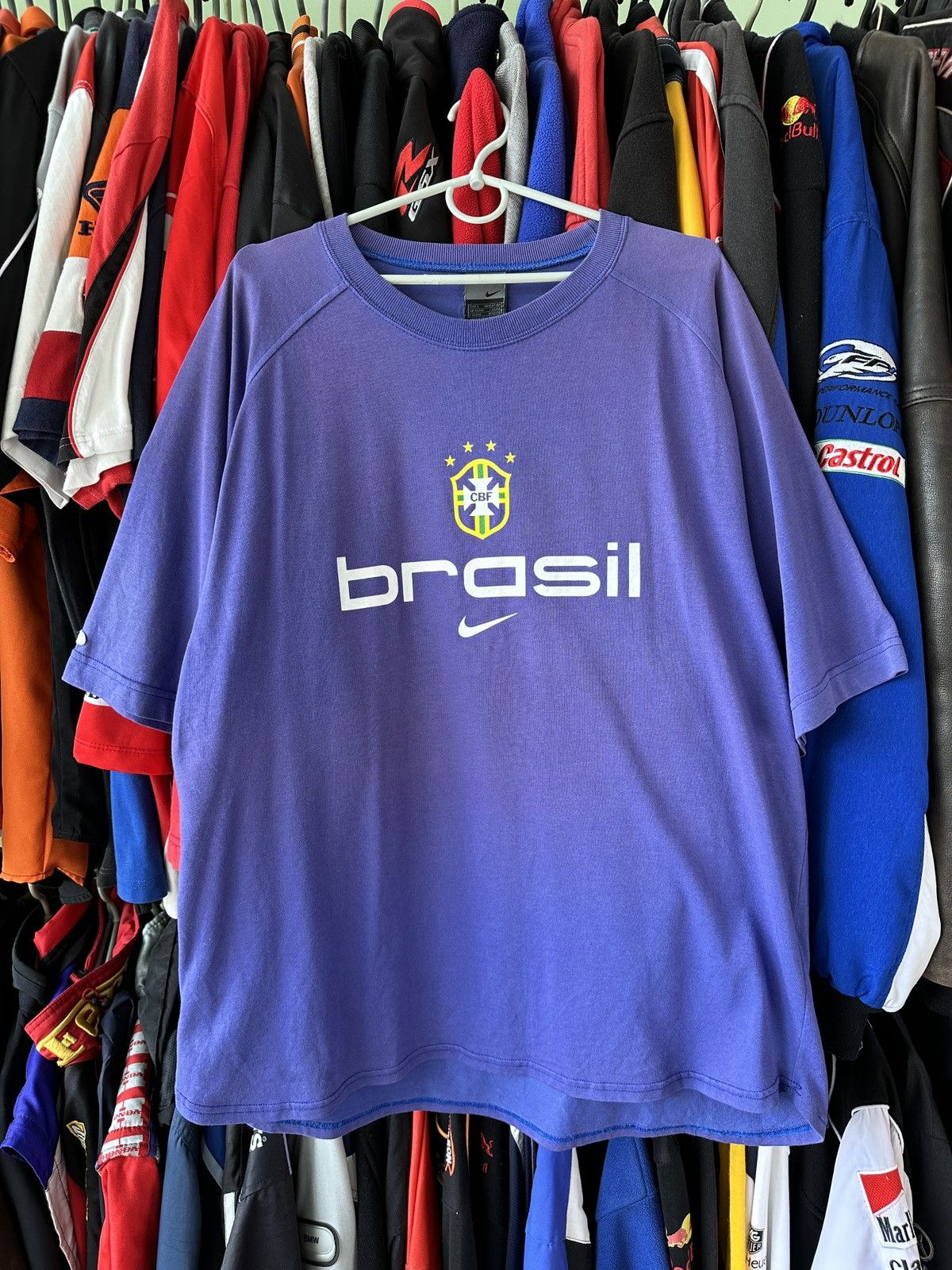 Nike × Soccer Jersey × Streetwear VINTAGE 90s BRAZIL NATIONAL TEAM ...