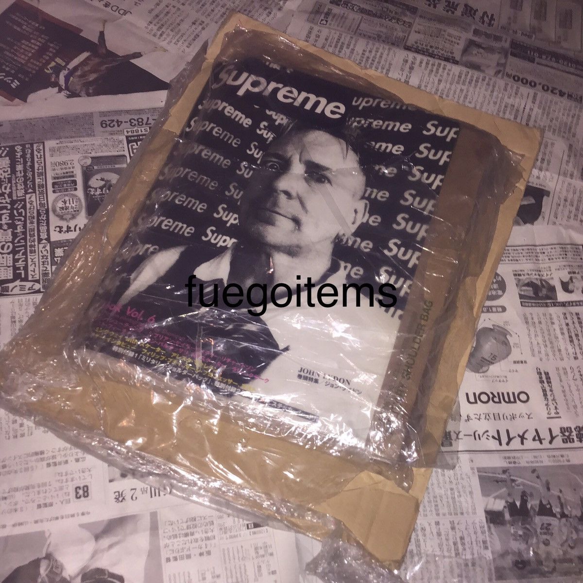 Supreme supreme book vol.6 dead stock magazine japan john lydon bag ...