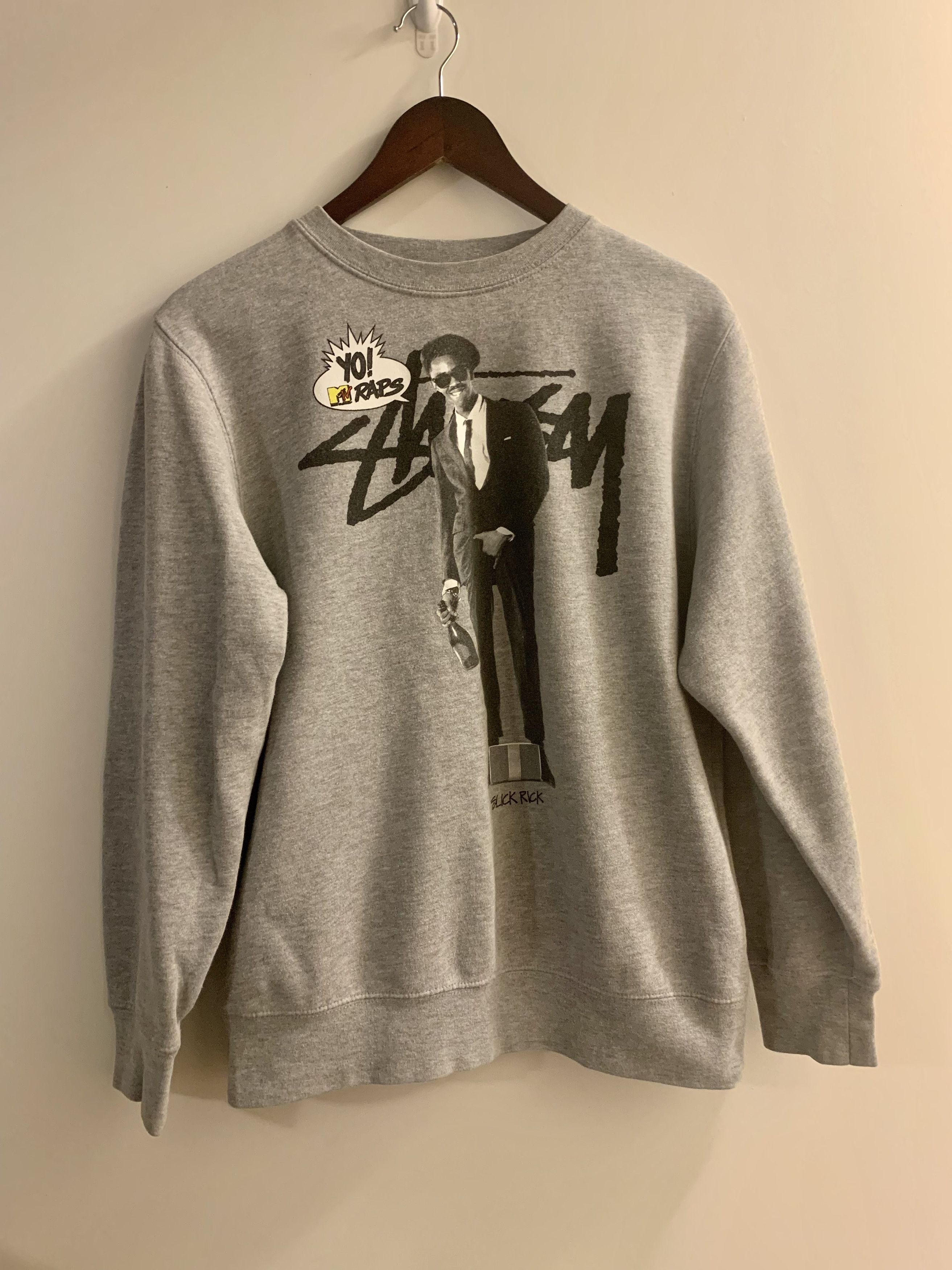 Vintage Vintage Stussy x Yo! MTV Raps Slick Rick Crewneck | Grailed