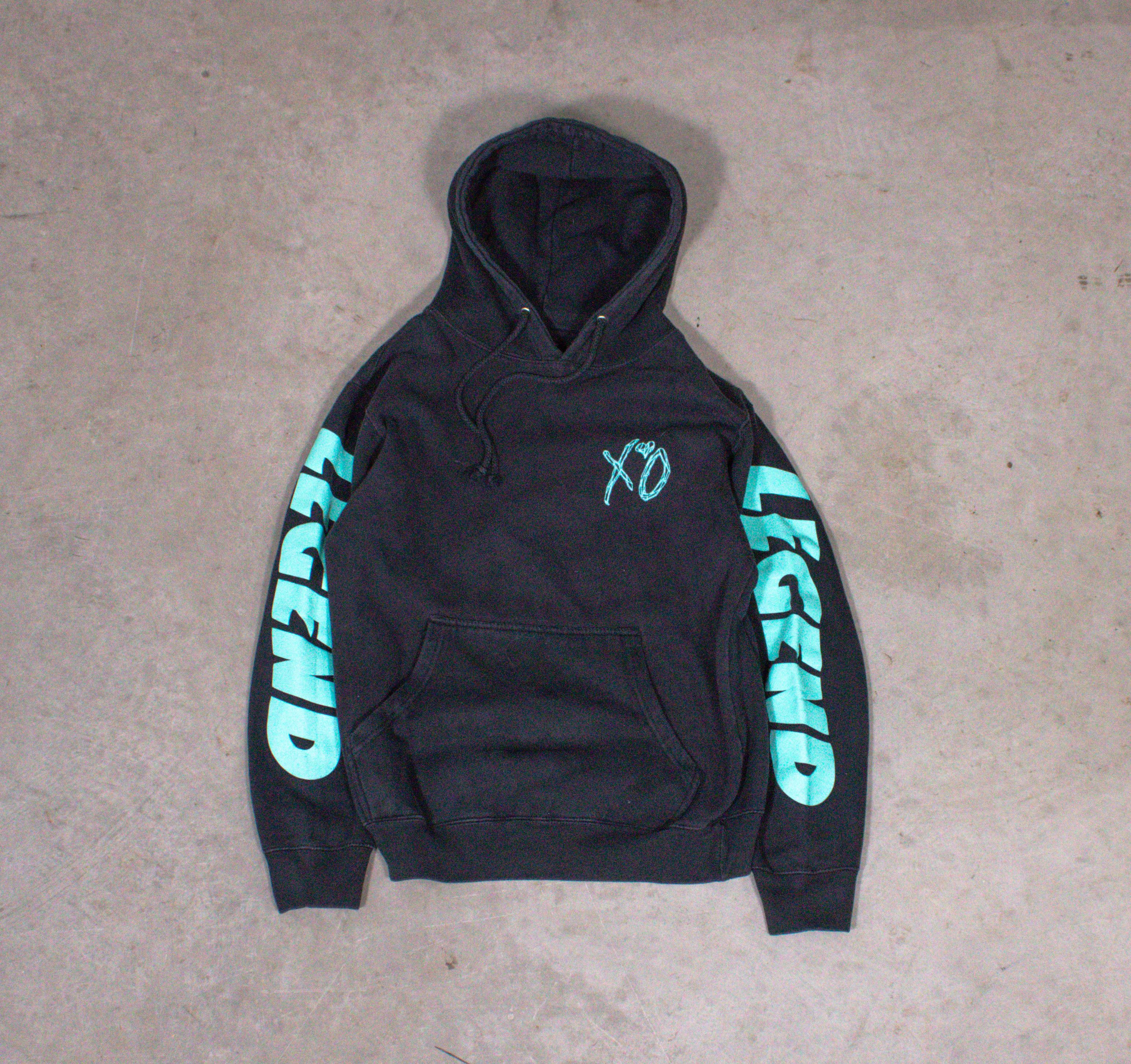 The Weeknd The Weeknd Starboy World Tour Faded Black Hoodie | Grailed