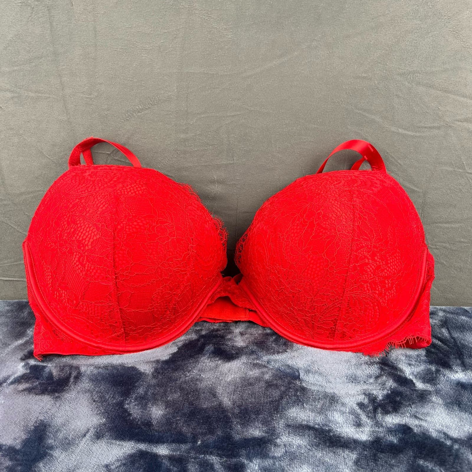 Victorias Secret Victorias Secret Very Sexy Red 38d Lace Push Up Bra