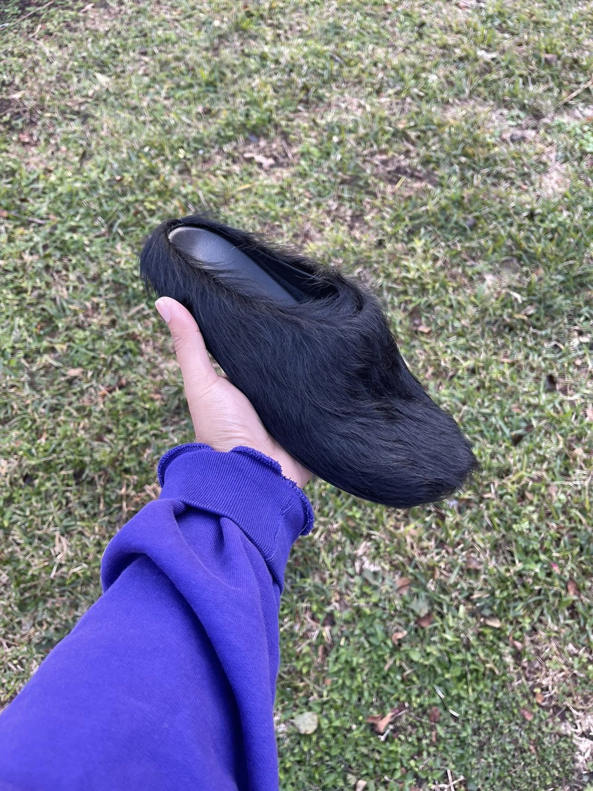 Marni Black Marni fur clogs Playboi carti | Grailed