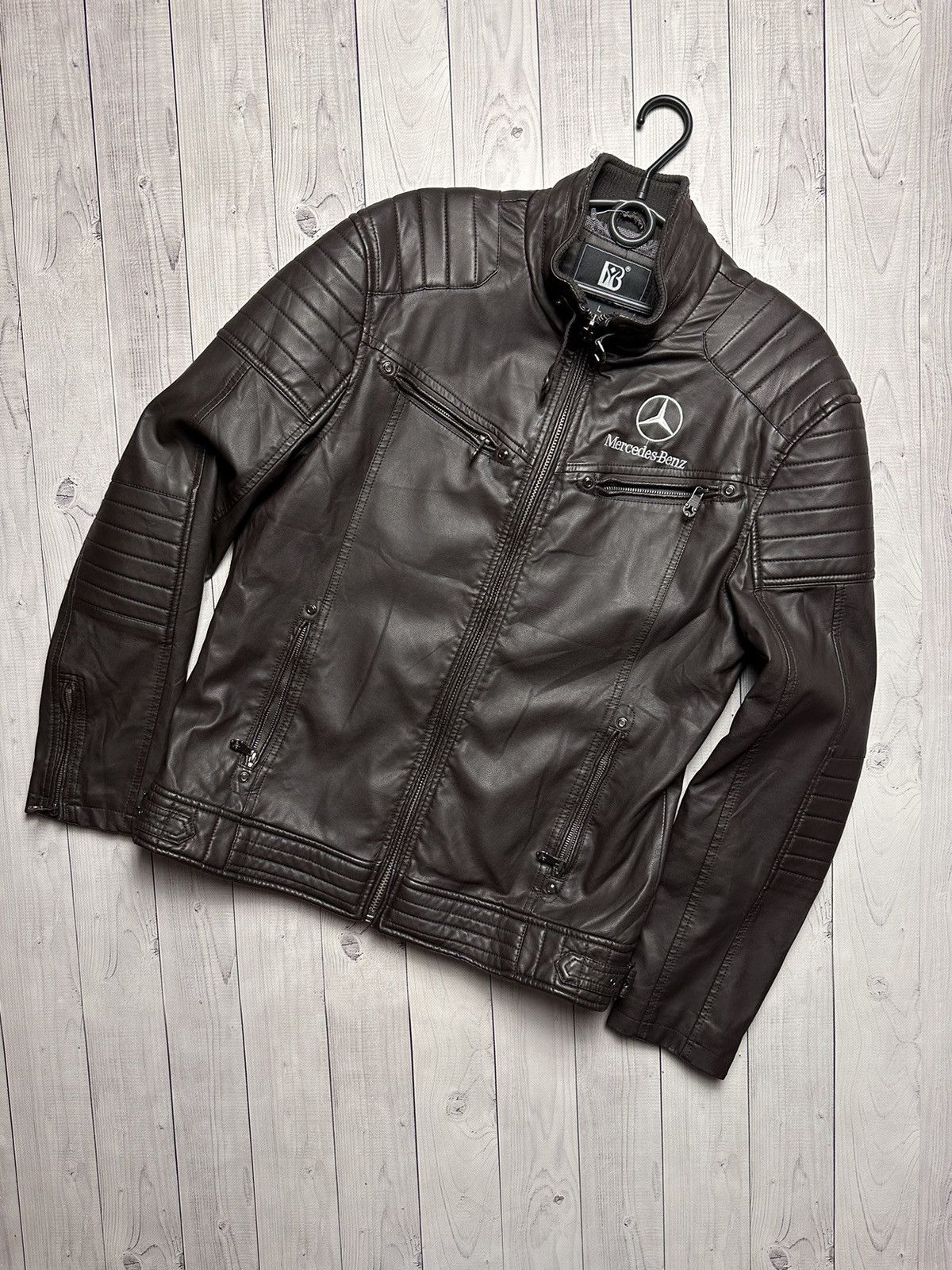 Leather Jacket × Mercedes Benz × Vintage Vintage Mercedes Benz leather ...