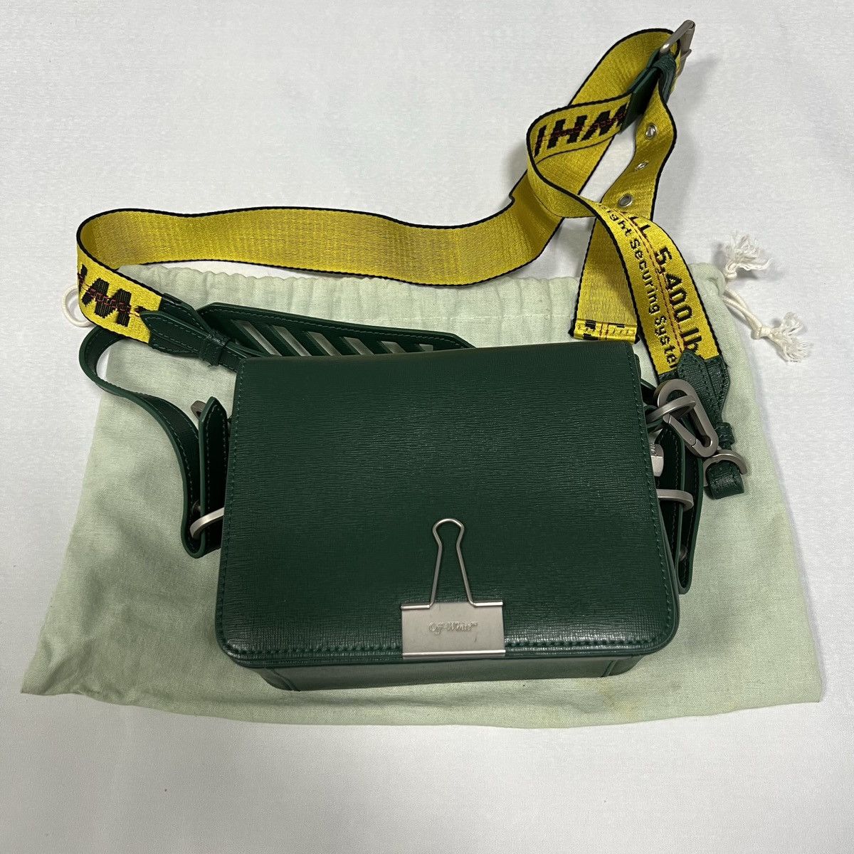 Off-White OFF-WHITE FW17 LEATHER FLAP SHOULDER BAG | Grailed