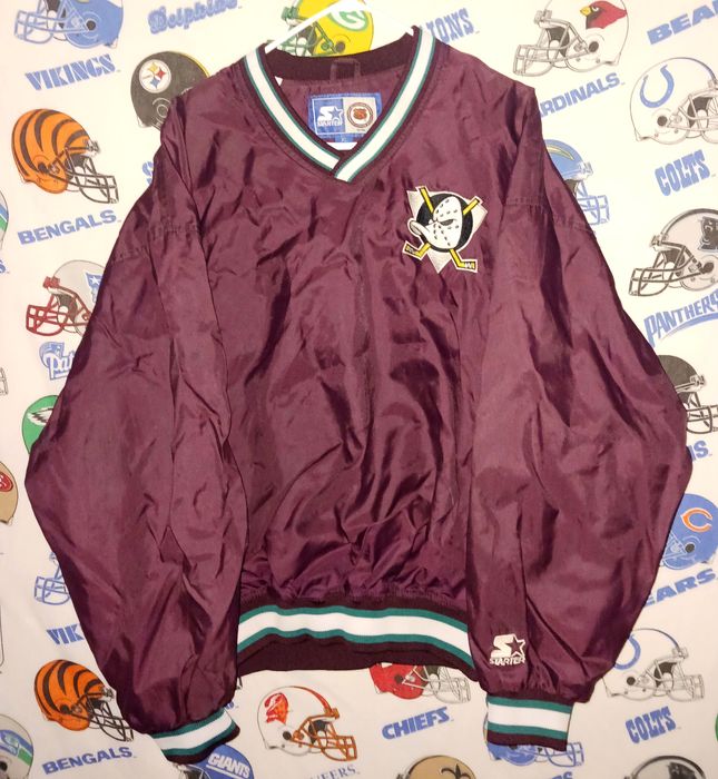 Vintage Vintage 90s Paul Kariya Anaheim Mighty Ducks Starter Jacket ...