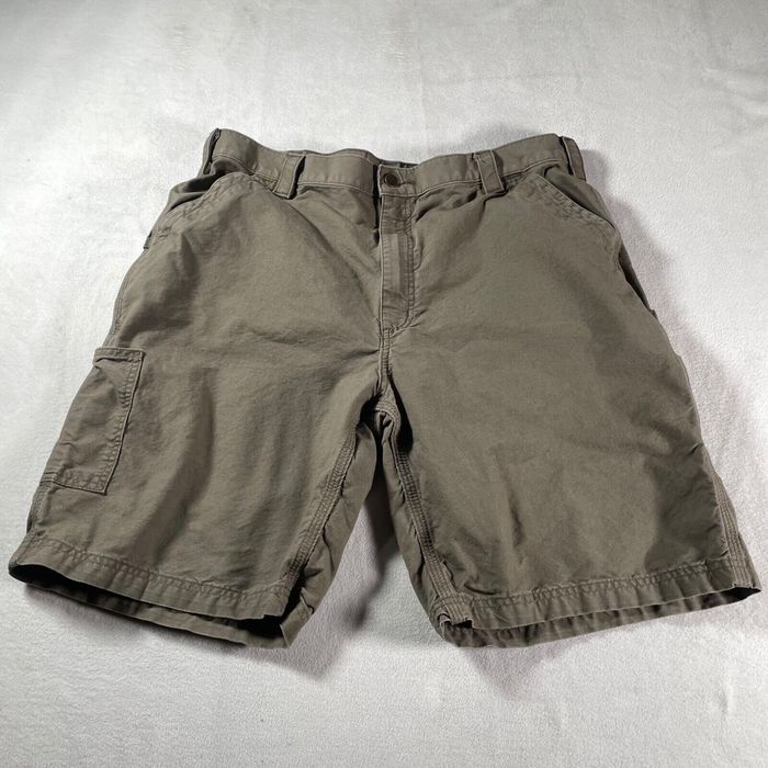 Carhartt Carhartt Shorts Mens 40 Brown Carpenter Work Wear Canvas Tool ...