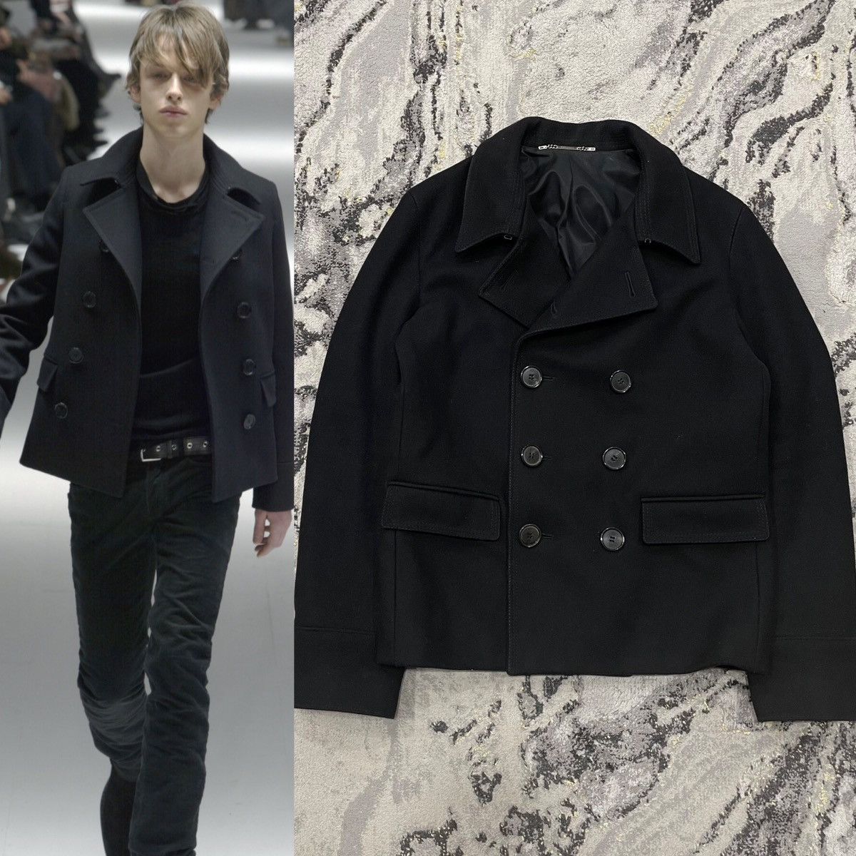 Dior × Hedi Slimane Dior Homme AW04 VOTC Peacoat | Grailed