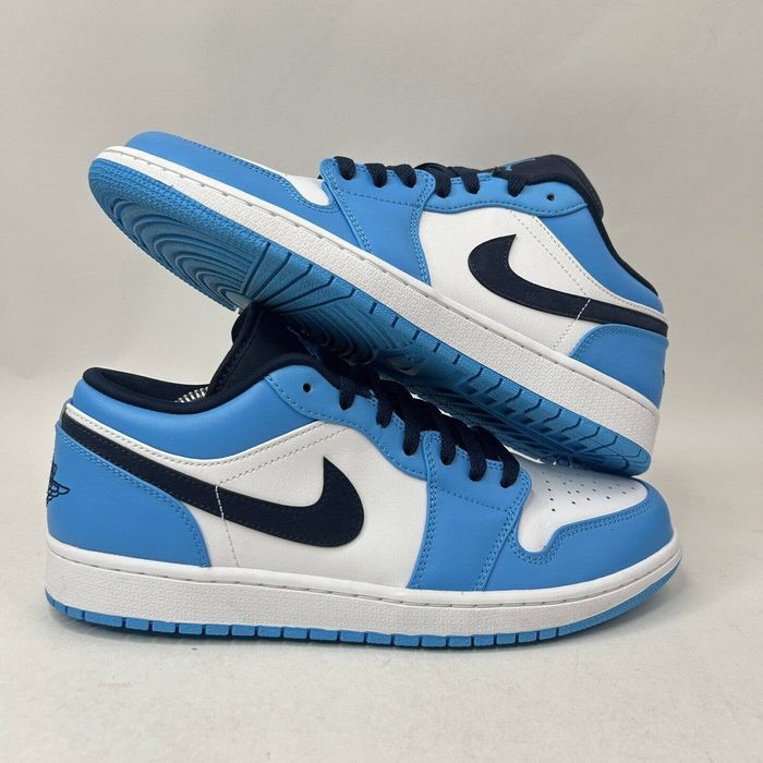 Nike Nike Jordan 1 Low Retro “UNC Powder Blue Obsidian” 2023 | Grailed