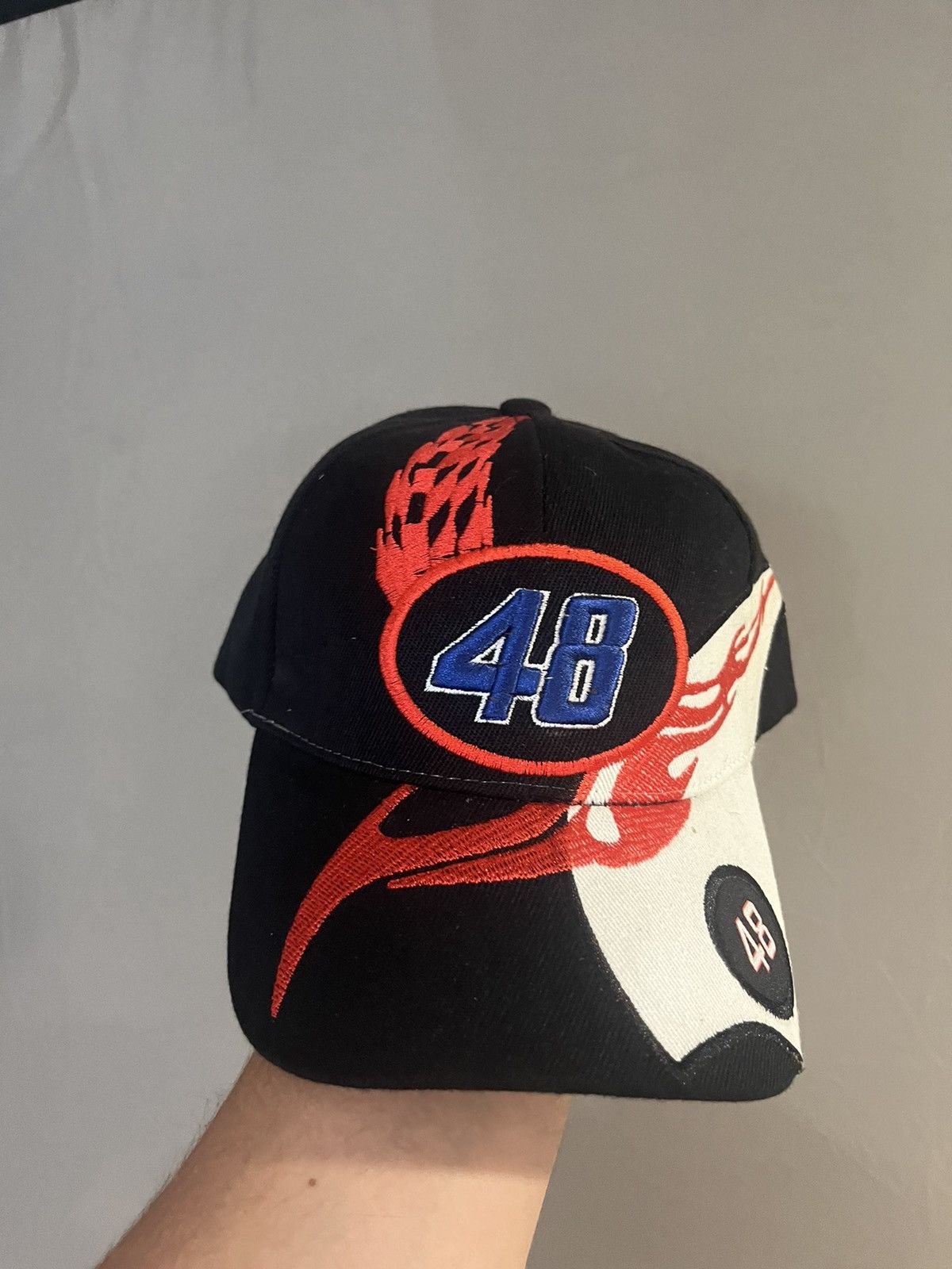 Vintage 2003 Y2K Big Flames Champion 88 Hat | Grailed