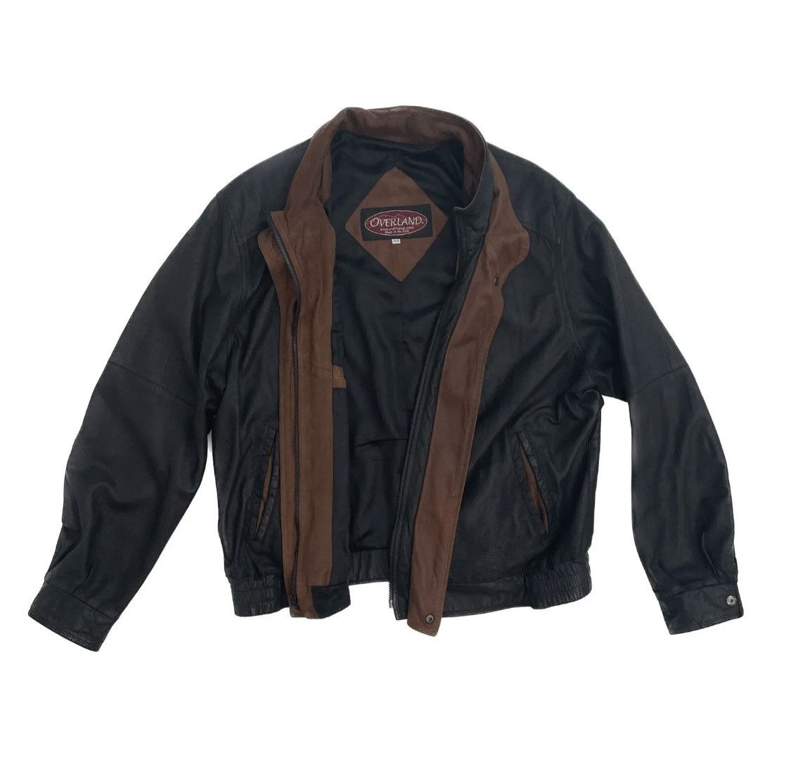 Overland Landon Lite Lambskin Suede Leather Bomber Jacket | Grailed