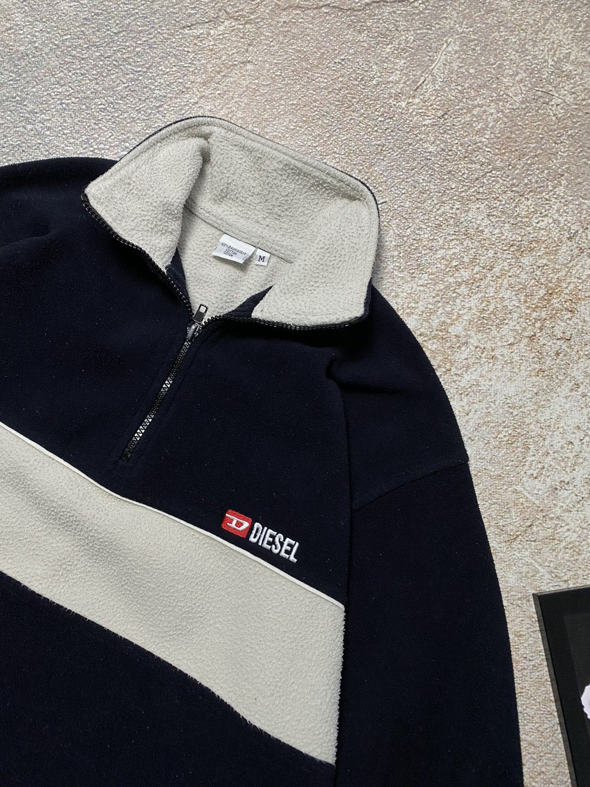Diesel × Streetwear × Vintage Vintage 1/3 zip fleece Diesel | Grailed