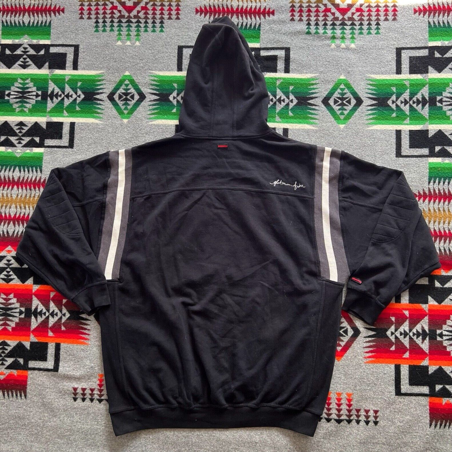 Fubu Vintage Platinum FUBU Hoodie Men’s XL Blue Spell Out Fat Albert Hip Hop 90s | Grailed