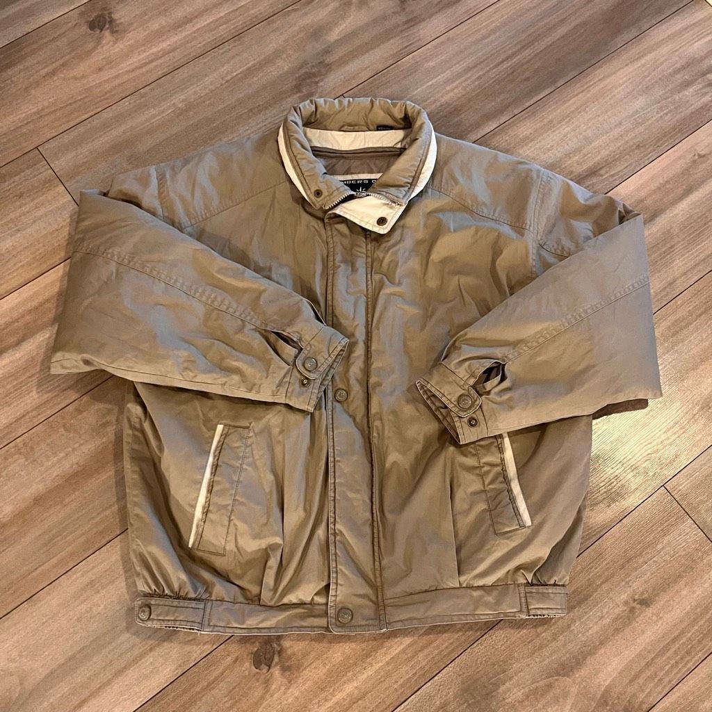 Members Only Vintage Members Only Tan Puffer Jacket Men Large | Grailed