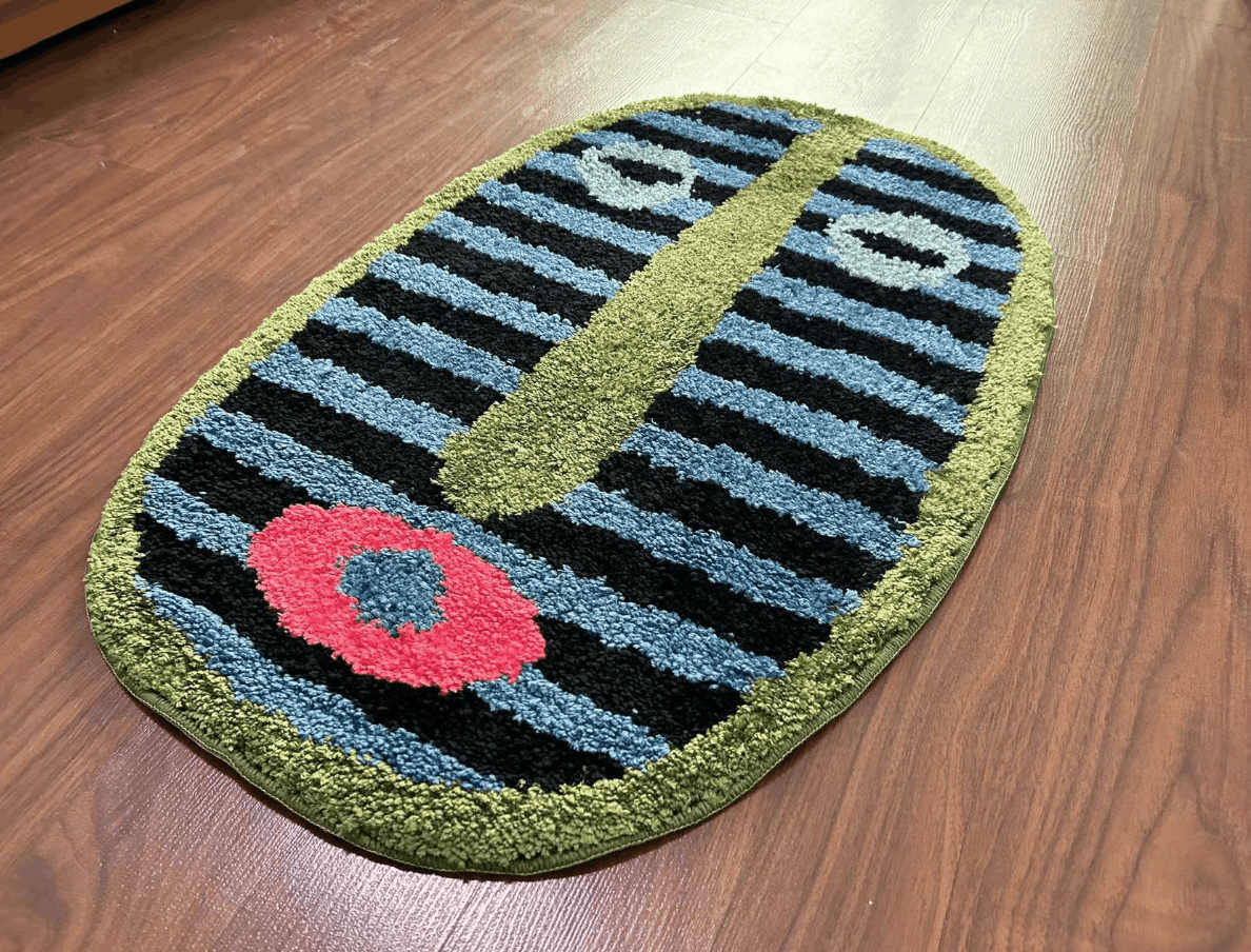 Custom × Vintage Uha Uha Niche Art design Y2K Carpet Rug | Grailed