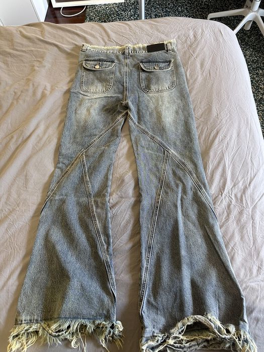 Designer Phtmne flare jeans | Grailed