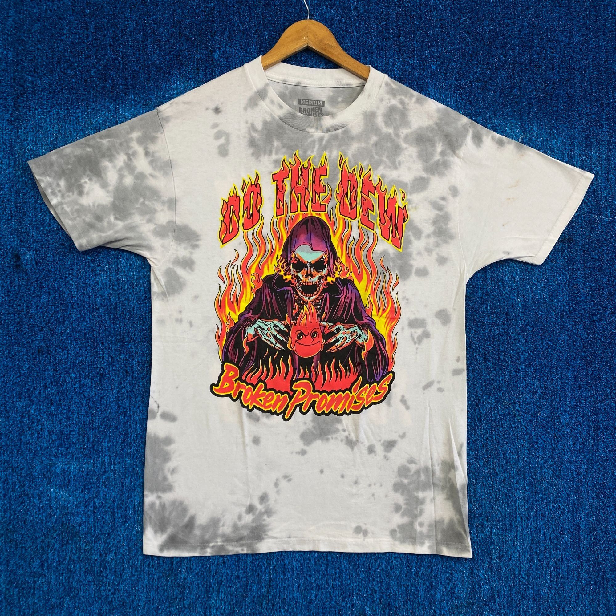 Very Rare Broken Promises x Flamin Hot Mtn Dew Reaper Tie Dye M | Grailed