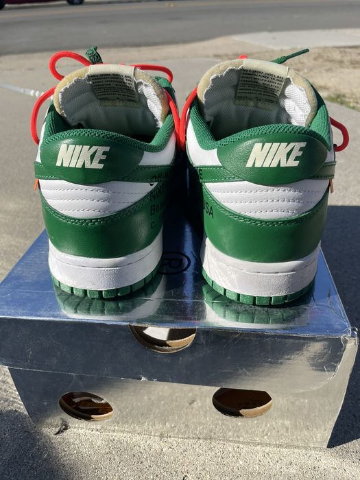 Nike Nike OFF-WHITE pine green dunks | Grailed