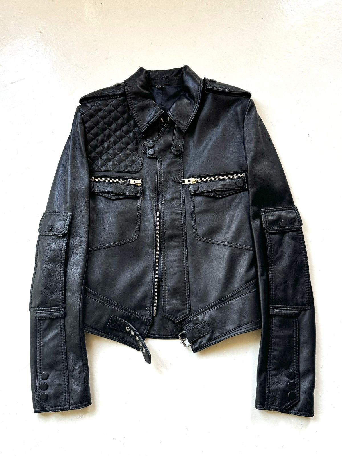 Dior × Hedi Slimane Dior Homme 07 Campaign leather jacket | Grailed
